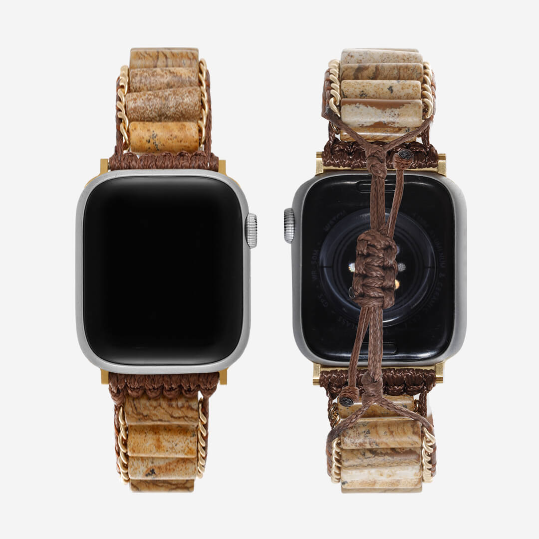 Byron Stone Apple Watch Band - Chocolate Jasper - The Salty Fox