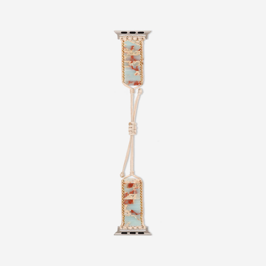 Byron Stone Apple Watch Band - Imperial Jasper - The Salty Fox