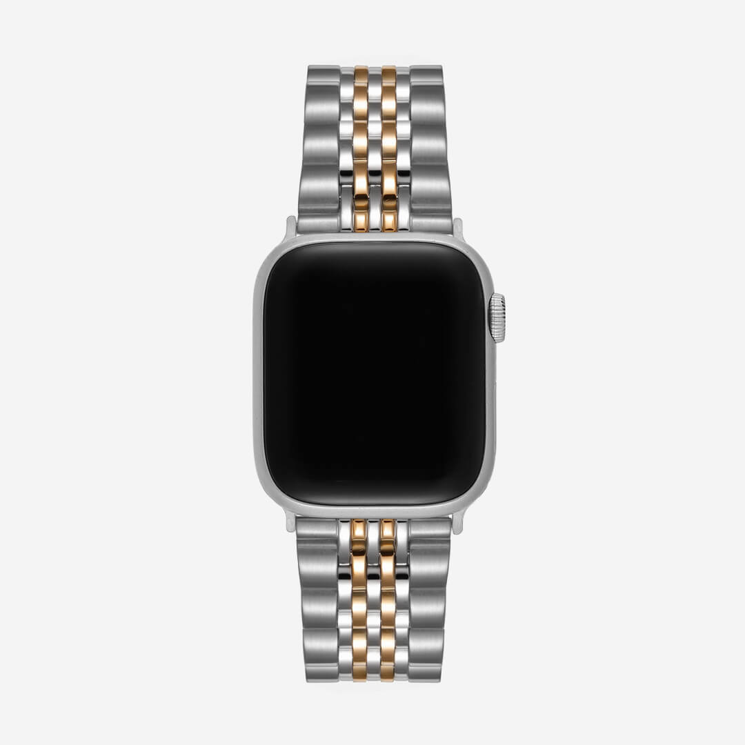 Melbourne Stainless Steel Apple Watch Band in Silver / Gold - The Salty Fox