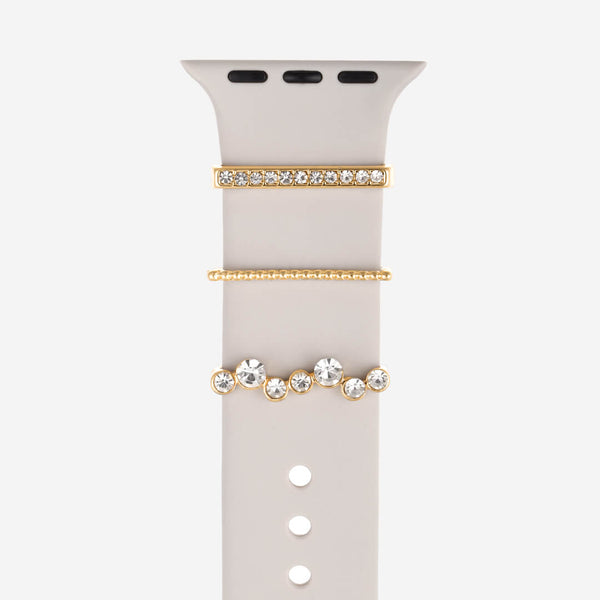 Crystal Bubble Apple Watch Bar Set - Gold - The Salty Fox
