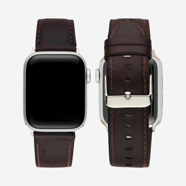 Italian Calf Leather Apple Watch Band - Java - The Salty Fox