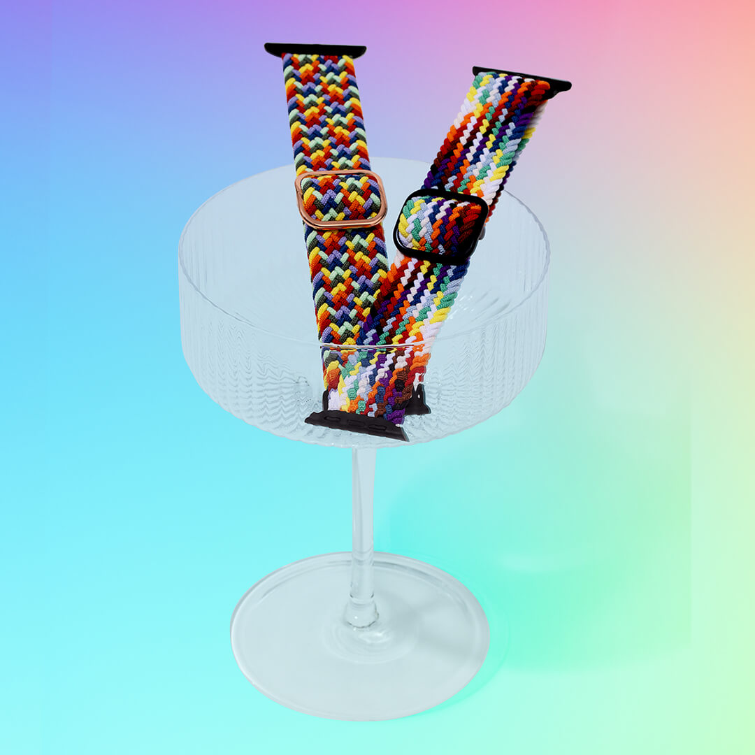 Maui Braided Loop Apple Watch Band - Confetti - The Salty Fox
