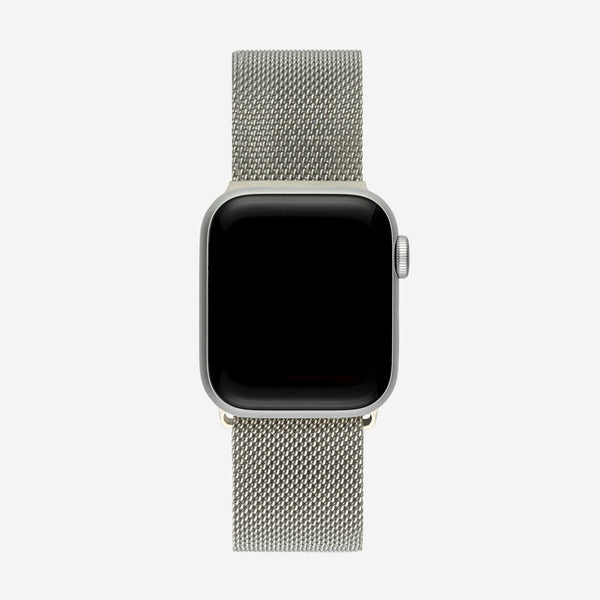 Milanese Loop Apple Watch Band In Silver - The Salty Fox