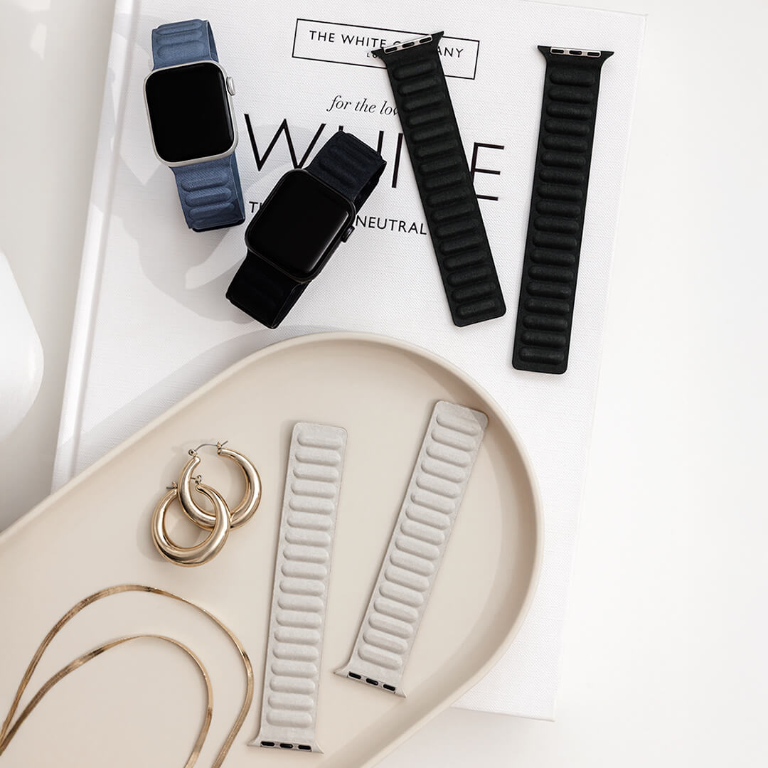 Mumbai Magnetic Link Apple Watch Band - Baltic Blue - The Salty Fox